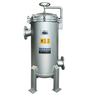 China Stainless Steel 304 Cartridge Filter Housing for 40 Inch 0.1 Micron Pleated Cartridges High Flow for sale