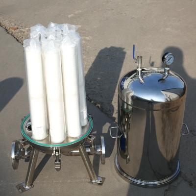 China 20 Inch Stainless Steel High Pressure Beer Filtration Housing 1.6 MPa 10 Micron for sale