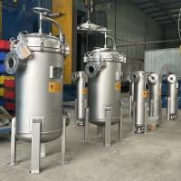 China Stainless Steel 304 316L Multi Bag Filter Housing High Flow Industrial Water Treatment System for sale