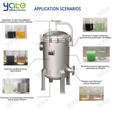 China Stainless Steel 304 316L Multi Bag Filter Housing for Industrial Water Treatment High Flow Filtration for sale