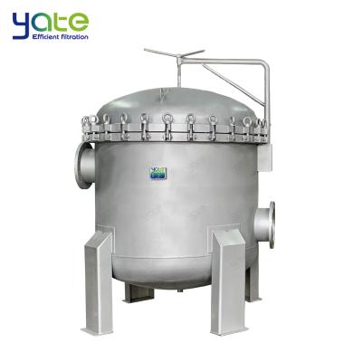 China 304 316L Stainless Steel Multi Bag Filter Housing 1-1000 Micron for High Flow Water Treatment for sale