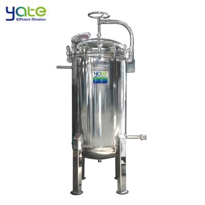 China Food Grade Multi Bag Filter Housing 304 316L Stainless Steel Sanitary Clamp 1-1000 Micron for sale