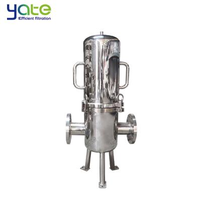 China Sanitary Stainless Steel Pleated Cartridge Filter Housing 10 20 Inch 0.22μm for Beverage Wine Juice Clarification for sale
