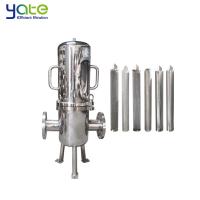 China Stainless Steel Wine Brewing Multi Cartridge Filter Housing 10 20 Inch 0.22um for sale