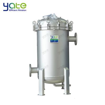 China Stainless Steel Multi-Bag Filter Housing 1-24 Bags 0.6MPa Industrial Liquid Filter for Water Treatment for sale