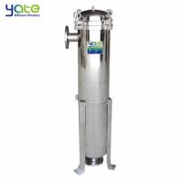 China Flange Connection Single Bag Filter 304 316 Stainless Steel Industrial Water Pre-Filtration 1000 Micron for sale