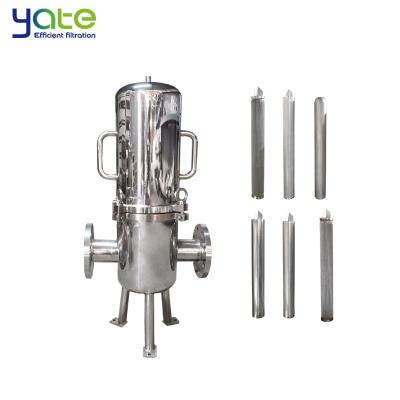 China Stainless Steel Quick Open Microporous Filter Housing 10-40 Inch for Electroplating Solution and Ink Removal for sale