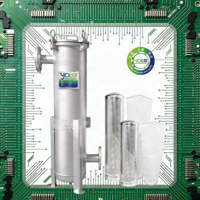 China 304 316 Stainless Steel Single Bag Filter Housing 360 Degree Sealing for Industrial Wastewater Filtration for sale