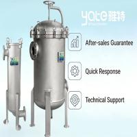 China CE Certified 304 316 Stainless Steel Single Bag Filter Housing for Industrial Water Filtration 360 Degree Sealing for sale