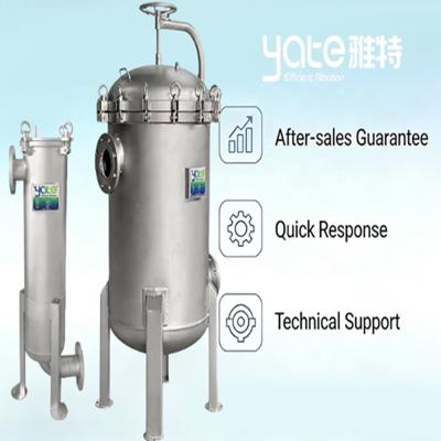 China CE Certified 304 316 Stainless Steel Single Bag Filter Housing for Industrial Water Filtration 360 Degree Sealing for sale