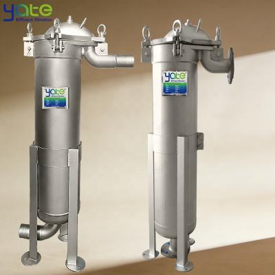 China 304 316 Stainless Steel 1.6 Mpa Single Bag Filter Housing for Paint Ink Coolant Filtration for sale
