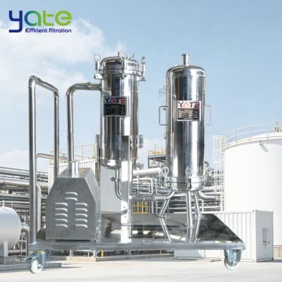 China SS304 316L Movable Trolley Cartridge Filter Housing 0.1-100 Micron for Chemical Filtration for sale