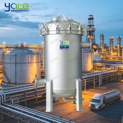China 304 316L Stainless Steel Multi Bag Filter Housing 1-24 Bags 0.6MPa Industrial Liquid Filtration System for sale