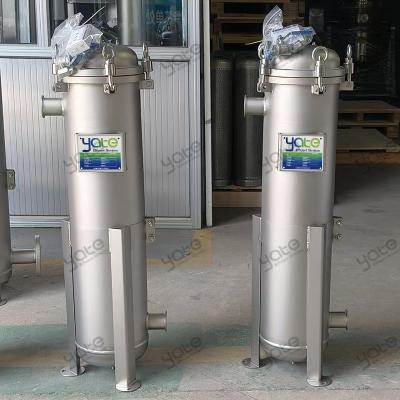 China Stainless Steel Single Bag Filter Housing 0.25m² 20m³/h for Chemical Paint Liquid Filtration for sale