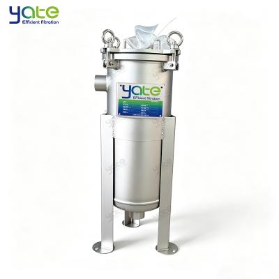 China Sanitary SS304/316 Bag Filter Housing Industrial Bag Filter For Syrup Production Glucose Syrup Jam Solid Residue for sale