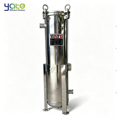 China Sanitary Polished Single Bag Filter Housing Wine Production Wine Pre‑filtration Fruit Wine Fermented Liquid Purification Customizable for sale