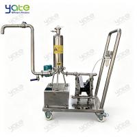 China 304 Stainless Steel Mobile Cart Filter Portable Bag Filter Unit Small Flow Movable Filtration Trolley For Paint Ink Coating Liquid Impurity Removal Circulating Filtration for sale
