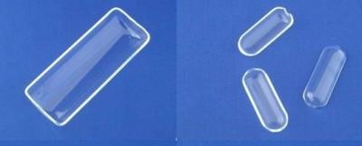 China Customized Semi-Circle Quartz Glass Boat with Handle 99.99% Purity for Lab Use for sale