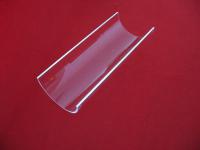 China High Quality Curved Quartz Sight Glass Plate 810°C Softening Point 92% Transmittance for sale