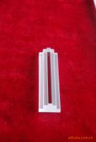 China Polished Transparent Quartz Glass Layer Rod for Bonder M/C 1200mm Length for sale