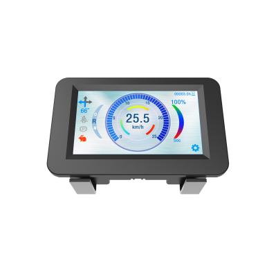 China YB43S 4.3 Inch Forklift Controller Intelligent Meter with 12-100V Wide Voltage Range and IP68 Protection for sale