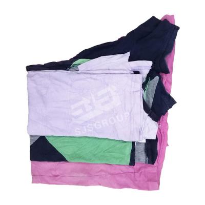 China 100% cotton 10KG 25KG industrial wiping rags mutilated cotton rags Trapo Industrial for marine cleaning for sale