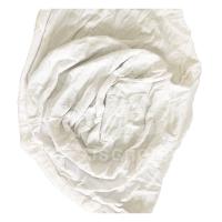 China Factory White Cotton Blend Rags Pre-Washed industrial workshop use 35-60 CM 100% cotton white tshirt rags for sale