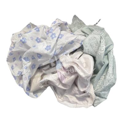 China IMPA NO 232910 Lint free Cut reused hotel used bed sheet rags Cotton Rag 20kg Cotton Wiping Rags for Cleaning for sale