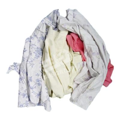 China 10Kg 20kg 25kg 10kg used rags wiping rags Used for machine cleaning Cutting used bedsheet mixed color rags for sale
