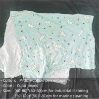 China All-purpose Promotional Oil Absorption No Stains Clean Rags Wiping Material Cutting cotton sheeting rags for sale