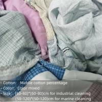 China Lint free 100% Cotton Strong Oil Absorption IMPA NO 232910 Cutting Coloured Bed Sheets Rags for sale