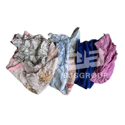 China Super Absorption industrial cleaning rags terry fabric waste rags Cut reused color terrycloth towel rags for sale