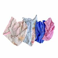China Industrial use strong oil water absorption color cotton rags Cut reused hotel terry cotton rags bulk shop towels rags for sale
