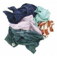 China Industrial Rag Colors 100% Cotton 50lb packing industrial use Cleaning hotel towel cutting pieces terrycloth rag for sale
