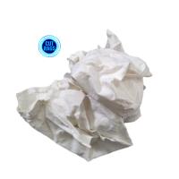 China High Quality 20-60cm 5kg 10kg 20kg 25kg Bales Industrial Rags White Color Mixed T Shirt Rags Cleaning Wiper for sale