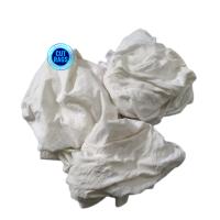 China 10KG 20KG 25KG Industrial Cleaning Cotton Rags Wiping Cloth Scrap Cut reused Waste White T Shirt Wiping Rags for sale