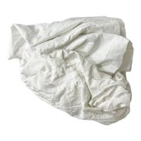 China Industrial bed sheet rags cut pieces white cloth scrap textile fabric waste bales 100% cotton cleaning wiping rags wiper for sale