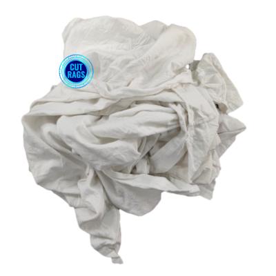 China Premium Quality Textile Rags 5kg 10Kg 20kg 25kg White Cotton Rags Recycled Painters Rags Wiper for sale