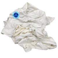 China Good absorbency Cotton Knit Rags Fabric 100% Cotton Export Oriented Garment Cutting Clips Reclaimed 25lb Box of White Ra for sale