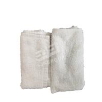 China Super Absorption 100 Cotton white cotton wiping rags Recycled white cotton terry cut rags for sale