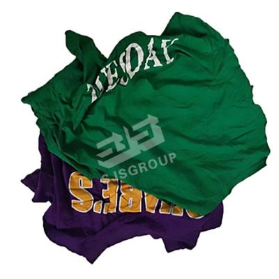 China Dark color rags 100% cotton Used Cloth Scraps marine use recycled cotton rags workshop cleaning rags cotton for sale