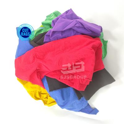 China 100 cotton Dark Coloured T-shirt Rags 100% Cotton Wiping Rag Textile Waste Recycled Cotton Cleaning Cloth Used Rags for sale
