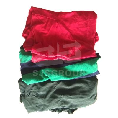 China High absorbency Cotton Cutting Cotton Rags Used Mixed Color Cleaning Rags trapos industriales tshirt rags for sale