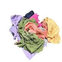 China All-purpose 100% Cotton Cut Used Clothing Rags T Shirt Cutting Rags for mechanical workshops cleaning for sale