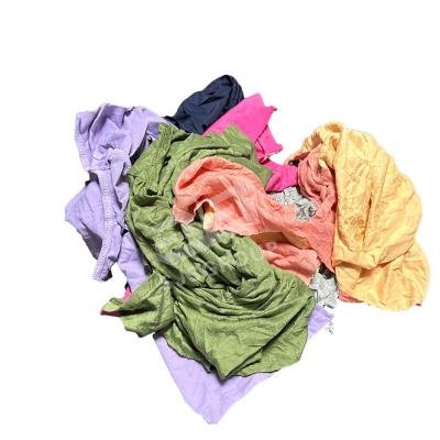 China All-purpose 100% Cotton Cut Used Clothing Rags T Shirt Cutting Rags for mechanical workshops cleaning for sale
