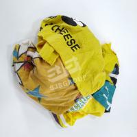 China Australia Grade A colored wiping rags Industrial rags 10kg bales 100% cotton t-shirt rags for macanics for sale