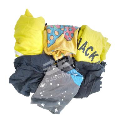 China Australia hot selling colored t-shirt wiping rags Industrial rags 5kg 10kg 25kg 100% cotton rags for cleaning oil for sale
