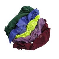 China All-purpose 100% Cotton Cut Used Clothing Rags T Shirt Cutting Rags for mechanical workshops cleaning for sale