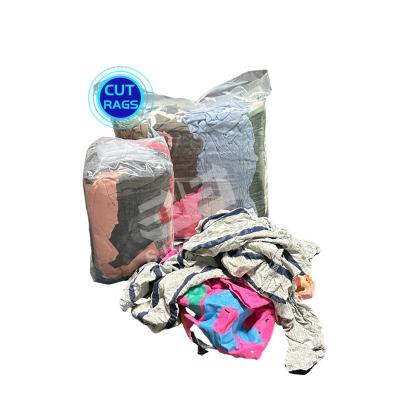 China Absorbent Rags Cutting Used Clothing Cleaning Mixed Rags cotton wiping tshirt rags for cleaning for sale