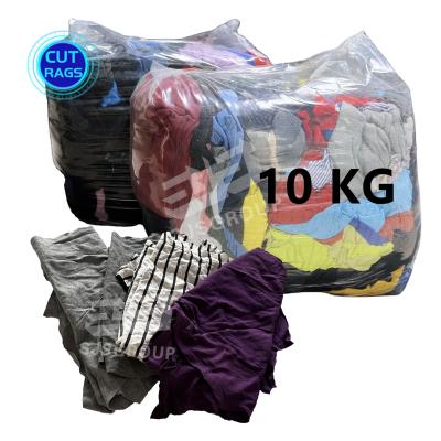 China Limpiando Trapos Cut Used Clothing Rags Textile Cotton Waste For Cleaning for sale
